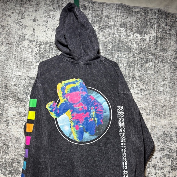 Hyper Space | Shirts | Hyper Space Nasa Unisex Xl Acid Wash Black ...